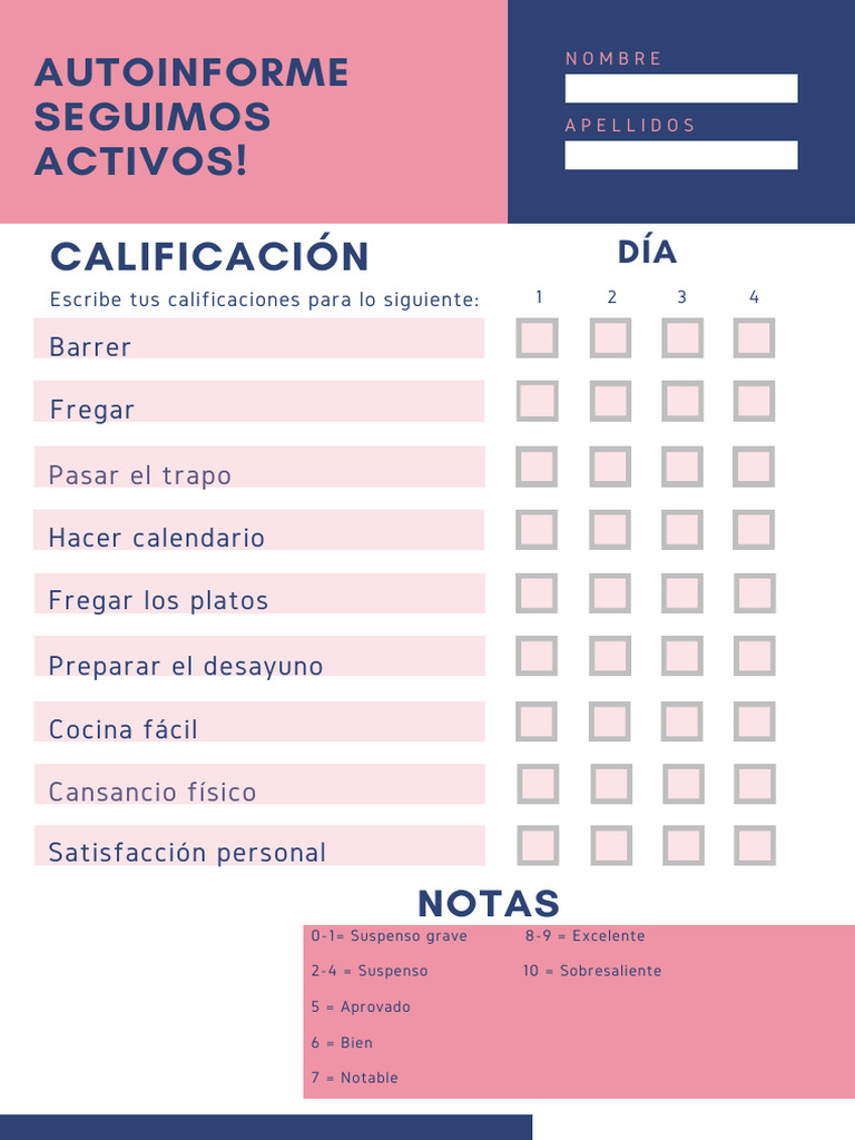 Autoinforme de Actividades Diarias | PDF