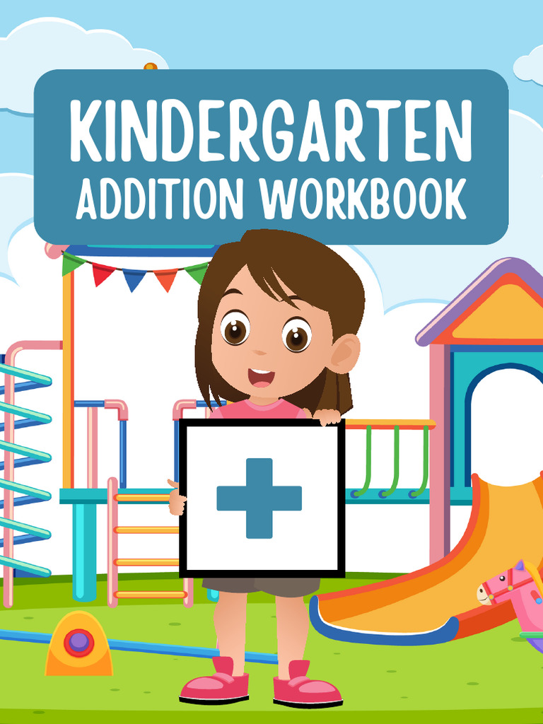 Fun and Colorful Kindergarten Addition Math Worksheet | PDF
