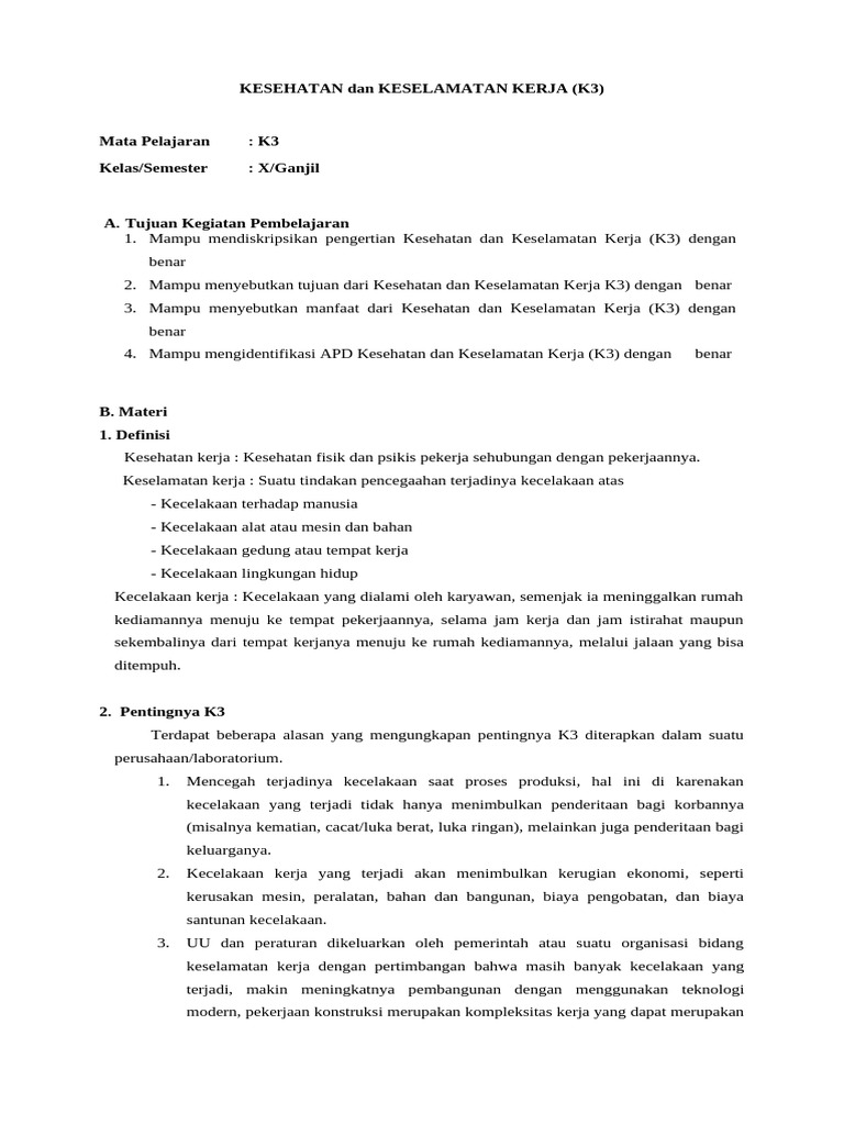 Handout K3 | PDF | Komputer | Teknologi & Rekayasa