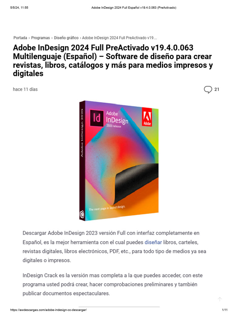 Adobe InDesign 2024 Full Español v19.4.0.063 (PreActivado) | PDF ...