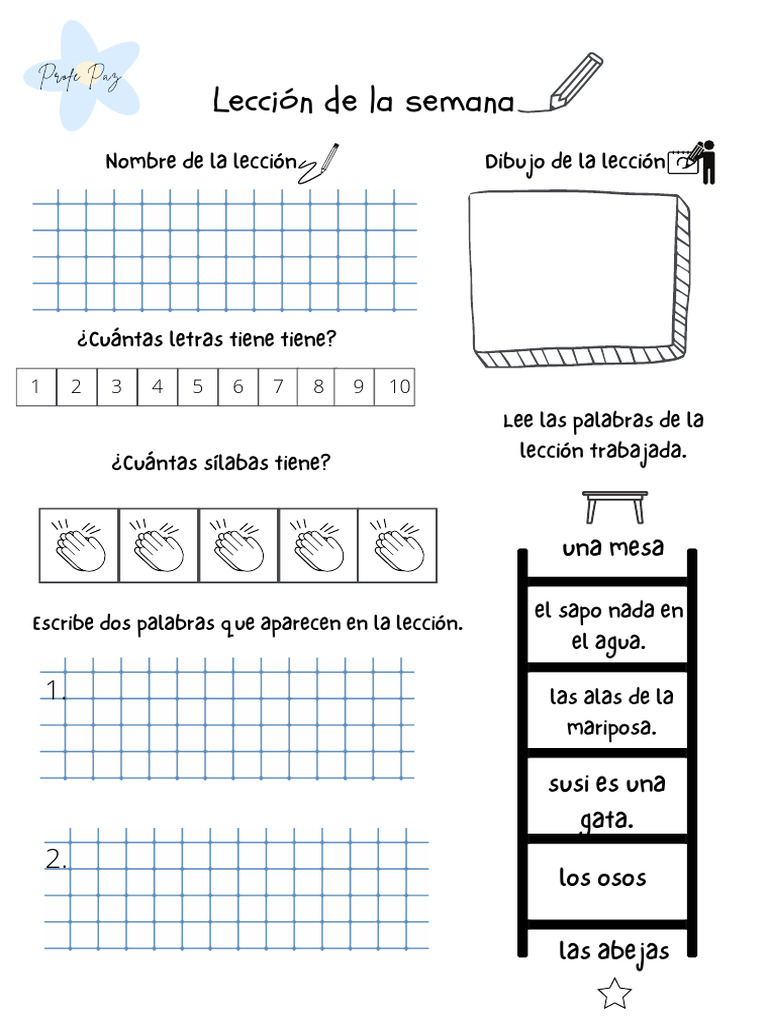 Actividades de Lectura y Sílabas | PDF