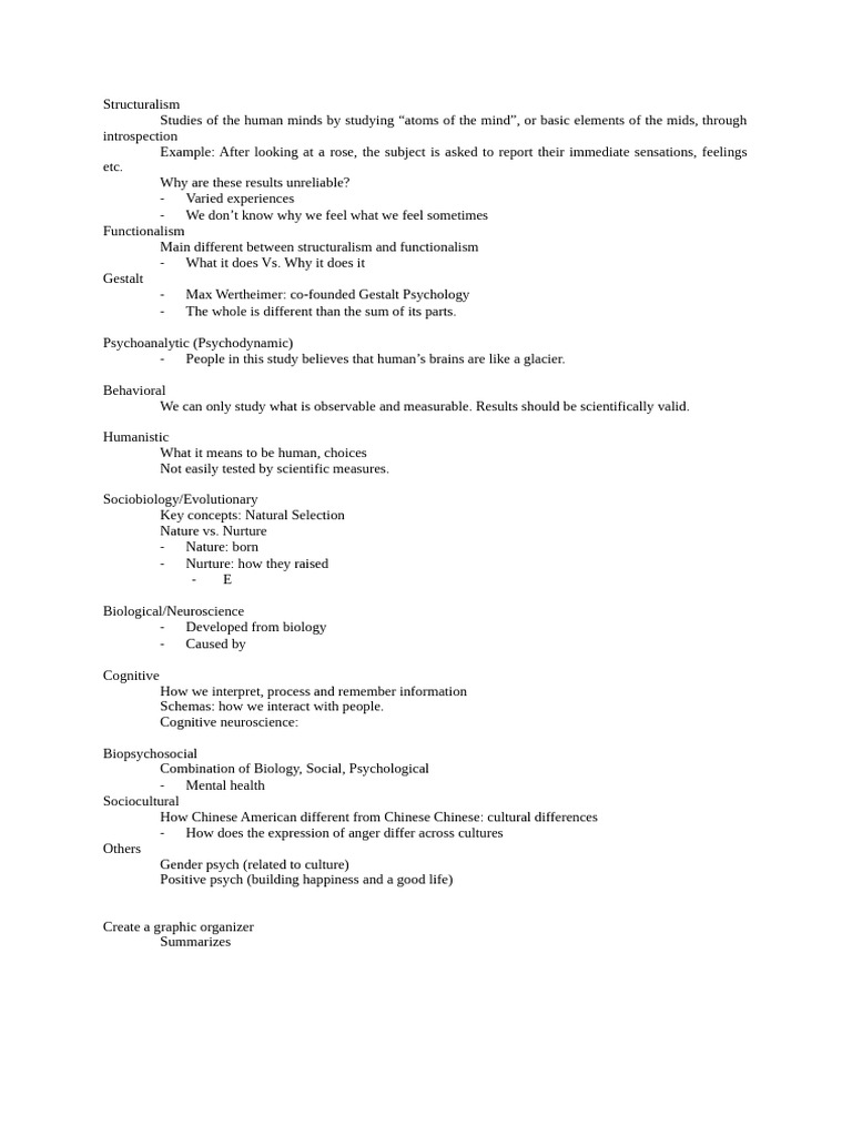 Psychology Notes | PDF