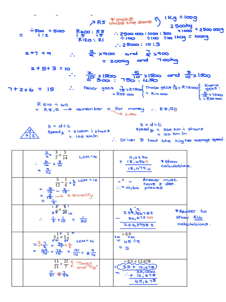 MathsREVISION OCTNOVP1 gr8 Spaces 241028 174049 241028 174241 | PDF ...