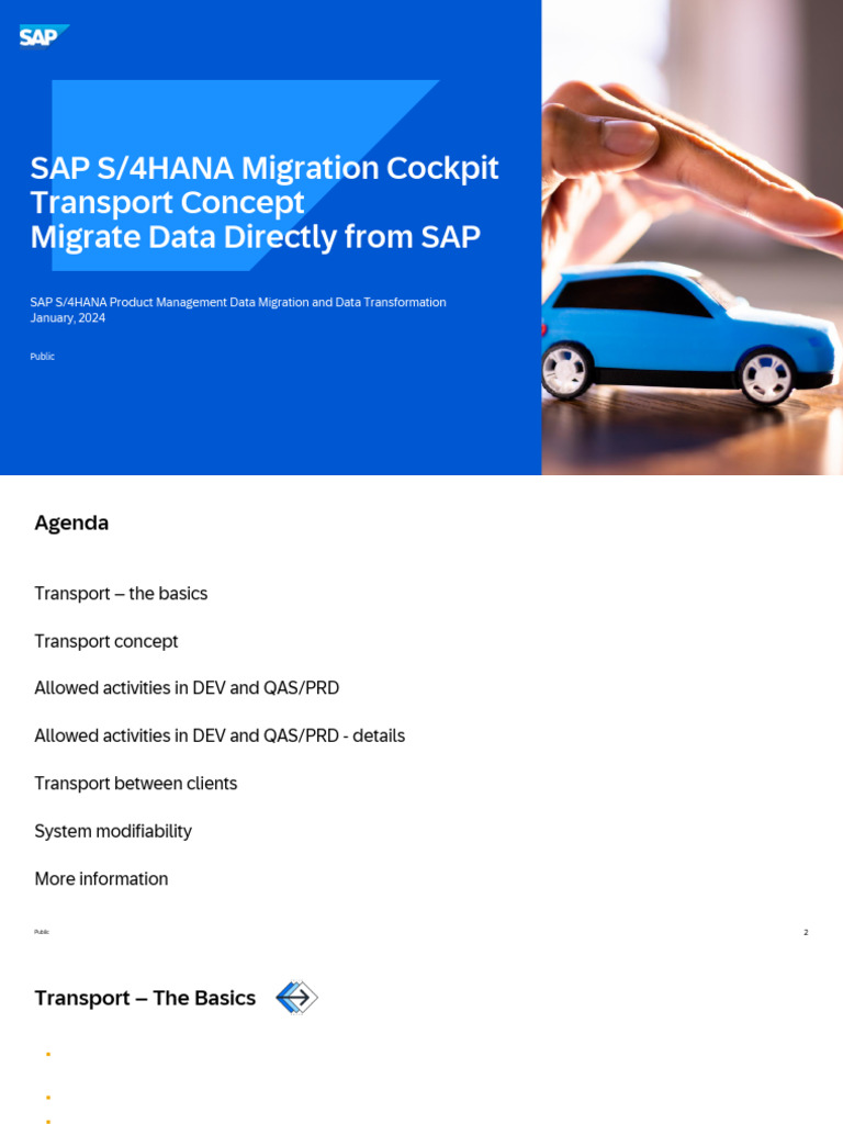 SAP S - 4HANA Migration Cockpit - Migrate Data Directly From SAP System - Transport Concept ...