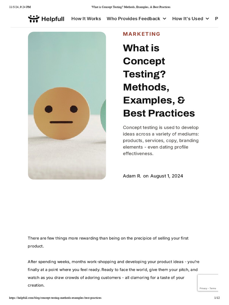 What Is Concept Testing - Methods, Examples, & Best Practices | PDF ...