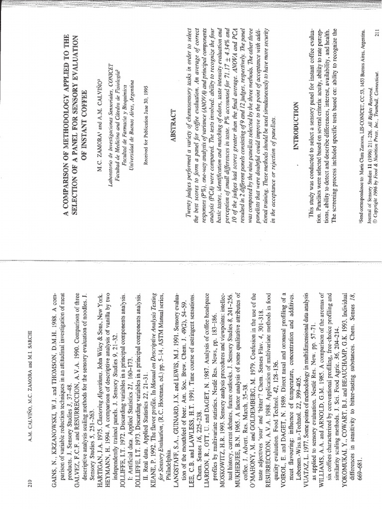 A Comparison of Methodology Applied To The Selection of A Panel ... | PDF