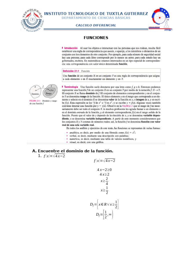 1 TEC Clase Funciones A1X | PDF | Análisis matemático