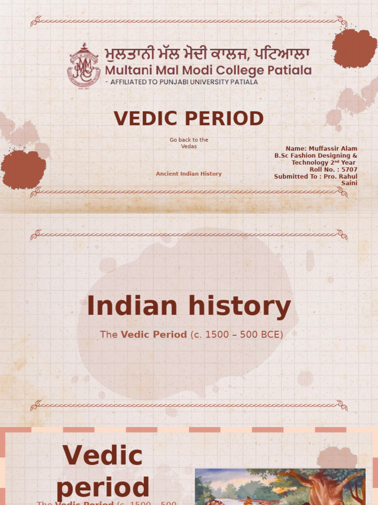 Vedic Period (Muffassir Alam 5707) | PDF | Clothing | Jewellery