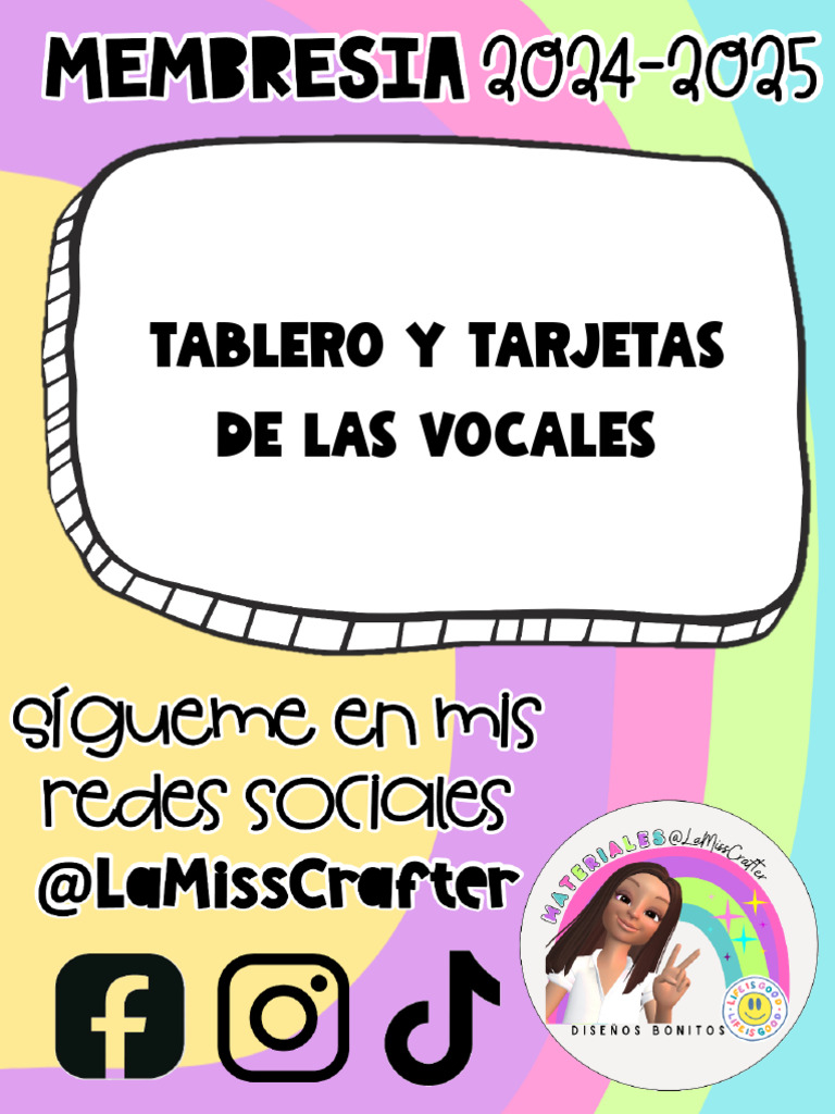 Tablero de Vocales para Niños | PDF