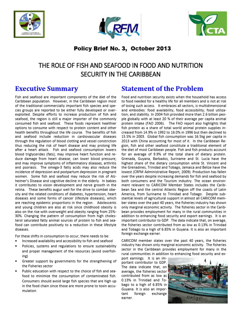 Output 7 - Role of Fish and Seafood in Food and Nutrition Security ...