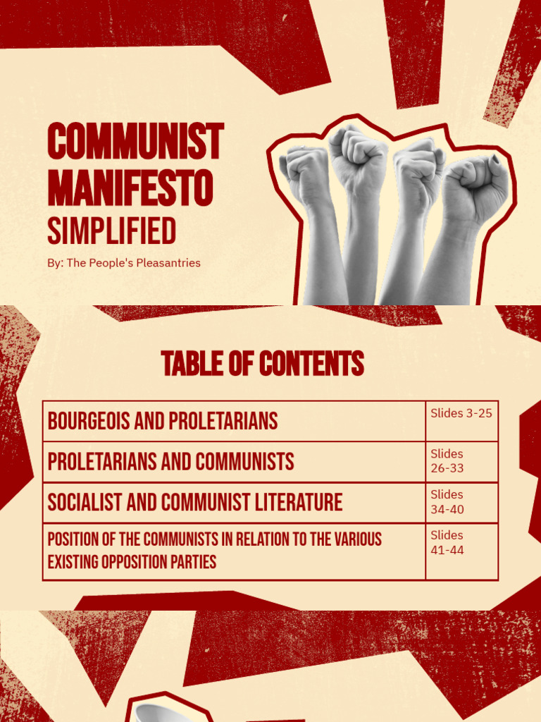 The Communist Manifesto Simplified | PDF | Socialism | Communism