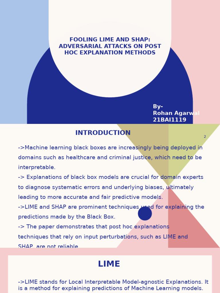 Fooling LIME and SHAP | PDF | Machine Learning | Prediction