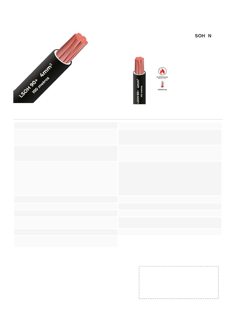 Catálogo de Cables LSOH 90C 4mm2 | PDF | Informática | Tecnología