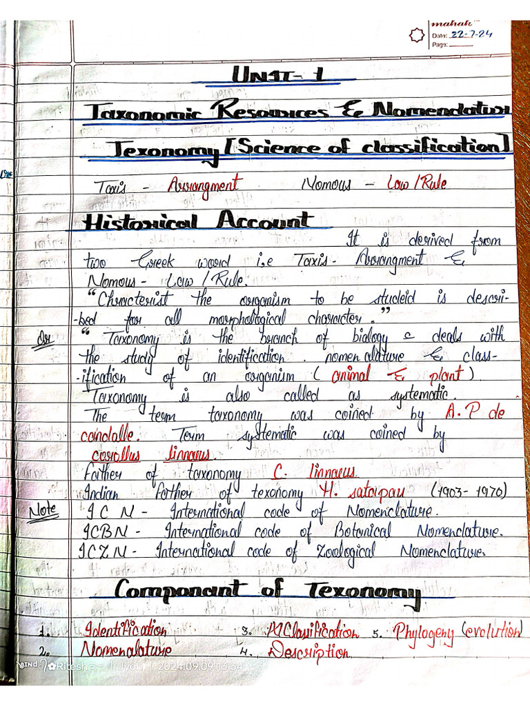 Botany 3rd Semester Unit 1 | PDF