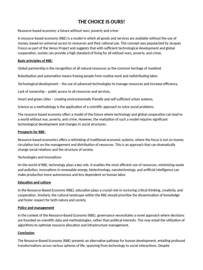 THE CHOICE IS OURS | PDF | Poverty | Poverty & Homelessness