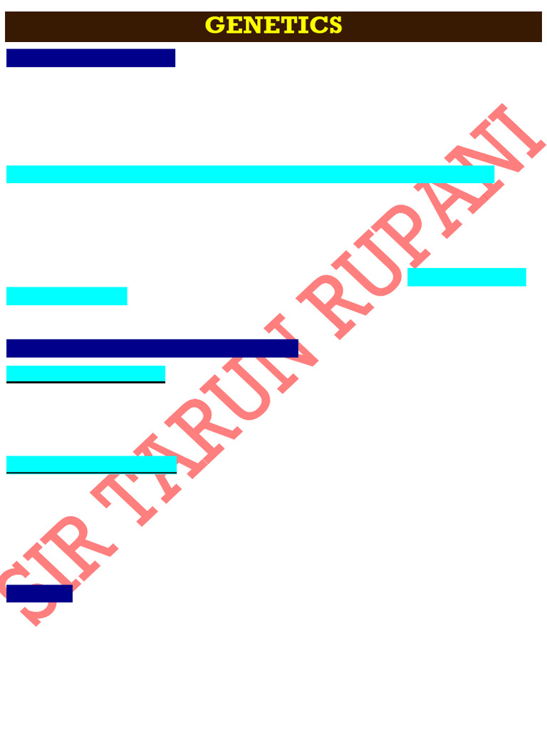 What Is Genetics?: "Mendel's Laws of Inheritance" | PDF | Dominance ...