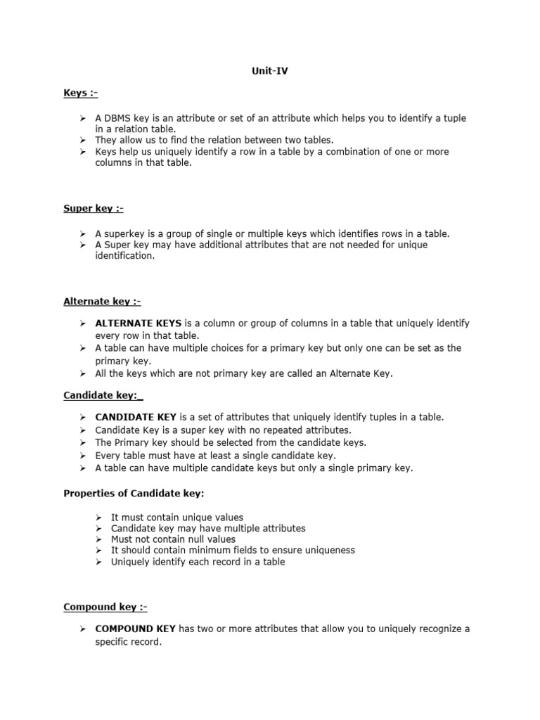 all_keys | PDF | Table (Database) | Data Management Software