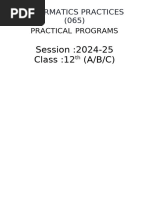 AISSCE 2024 XII IP Practical Question Paper Set A | PDF | Table (Database) | Data Management ...