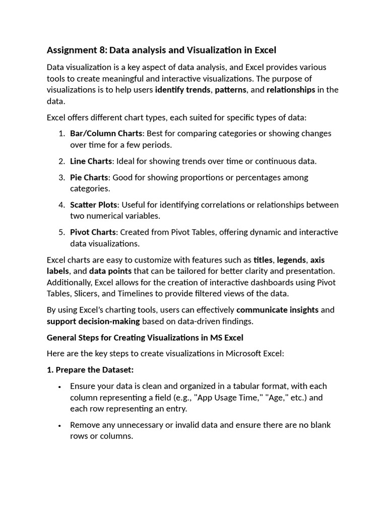 Prac-8 | PDF | Microsoft Excel | Chart