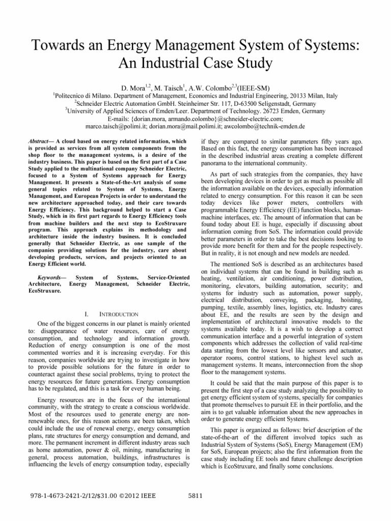 Schneider Electric - SCADA, Eco.. | PDF | System | Service Oriented Architecture
