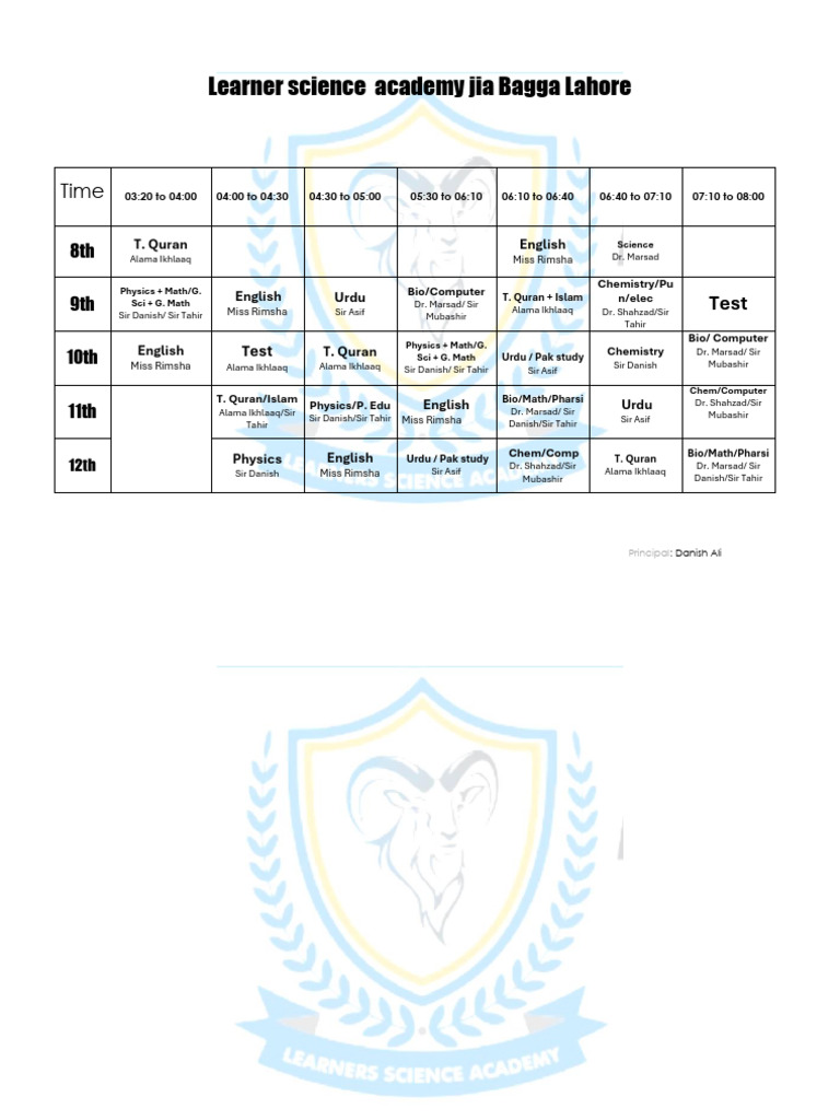 updated_time_table_ | PDF
