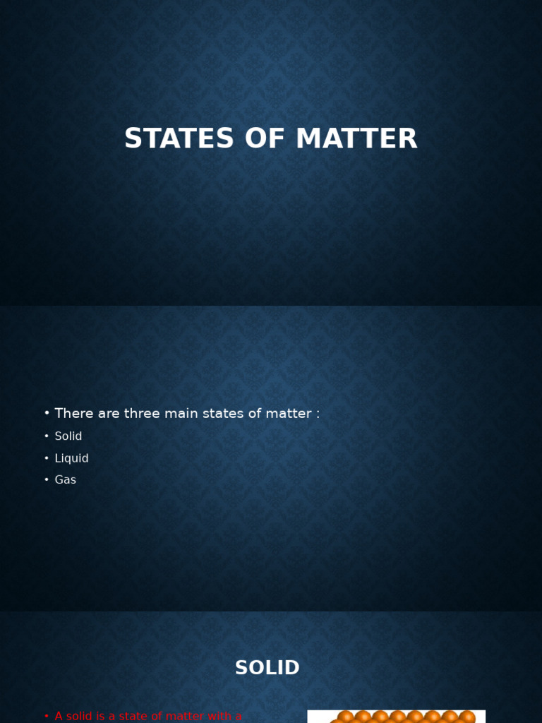 States of Matter | PDF | Language Arts & Discipline | Science & Mathematics
