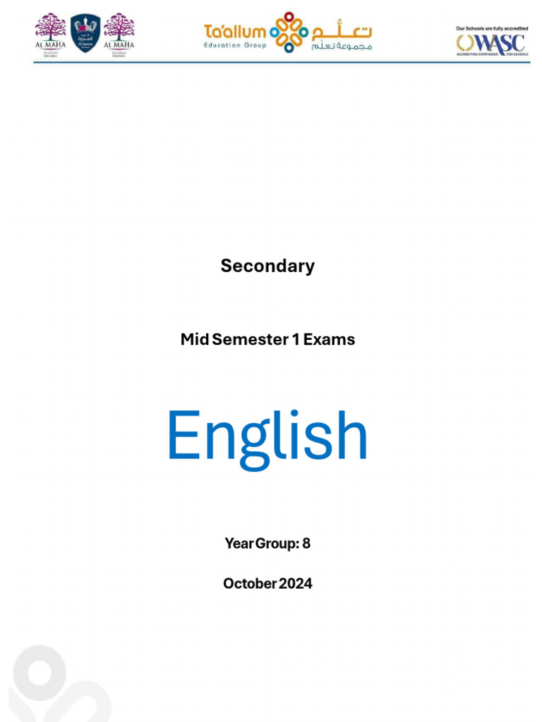 English Y8 MS1 LO & Revision Booklet 2024-25 | PDF | Espionage