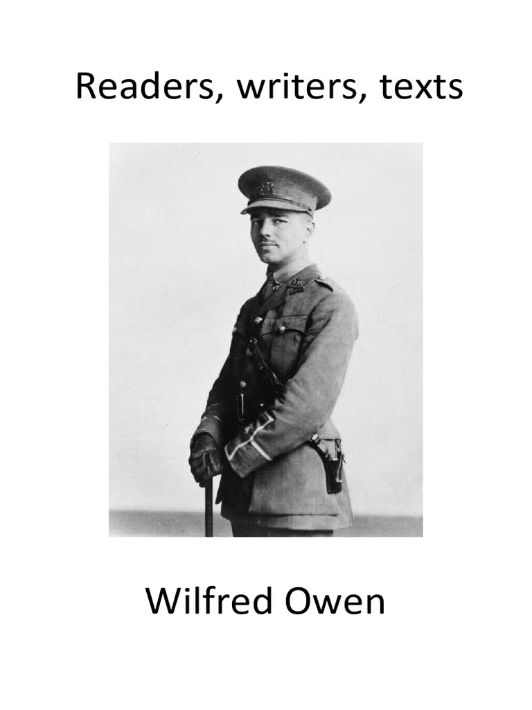 2324 TV5 1. Readers, Writers, Texts Wilfred Owen Reader | PDF ...