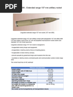 Unguided Extended Range 107 MM Rocket (107 MM M06) | PDF | Rocket ...