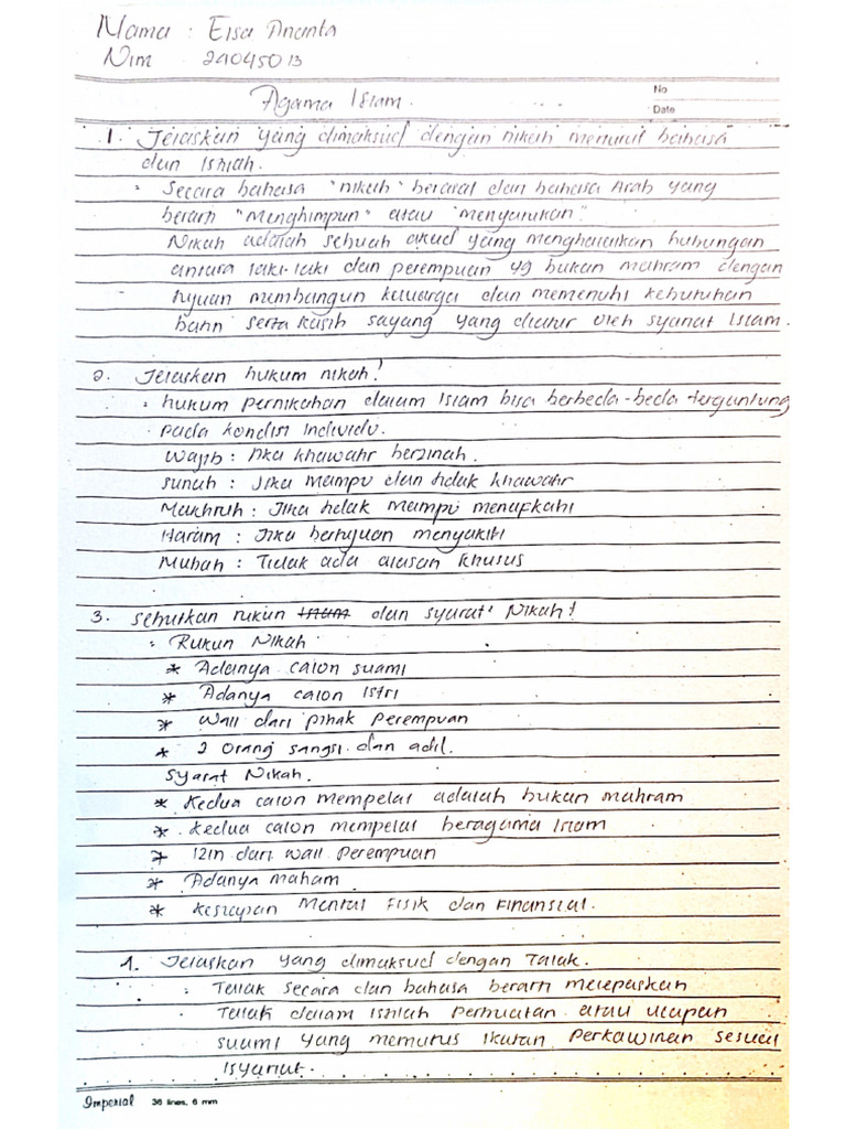 ELSA ANANTA - 24045013 - Agama Islam | PDF