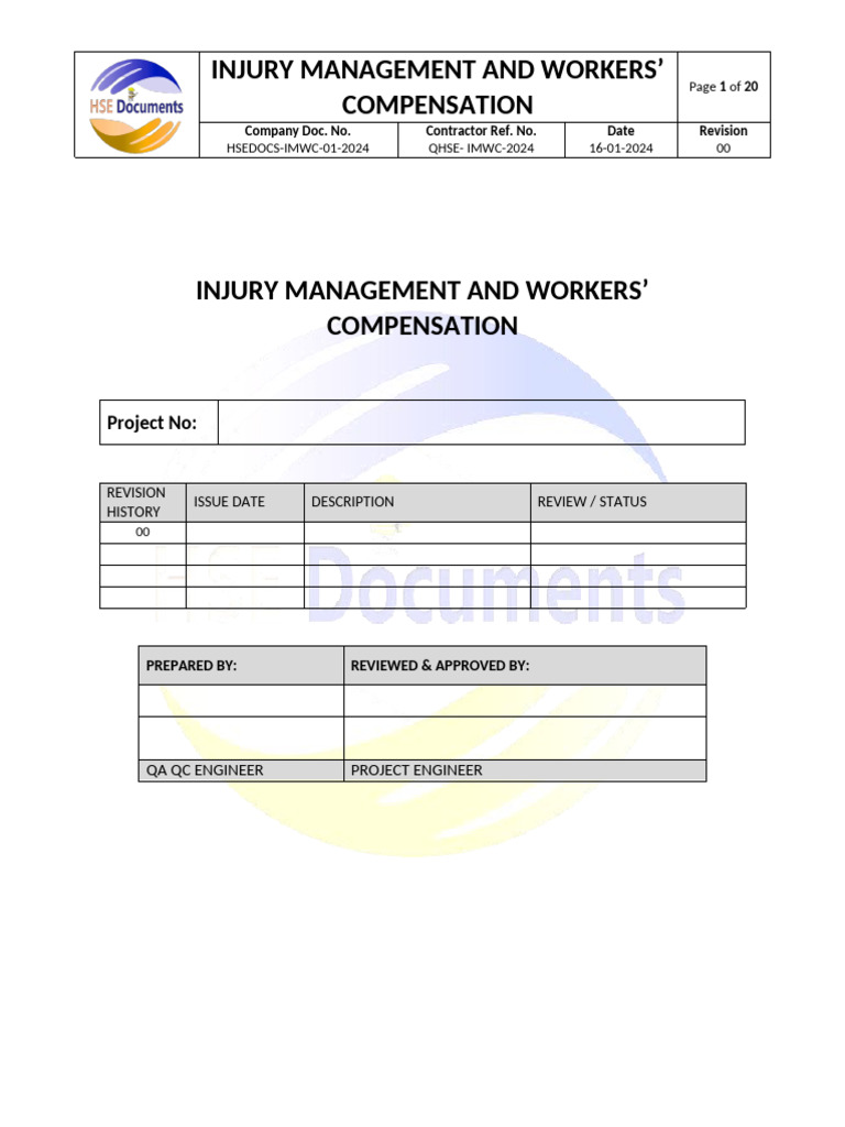 Injury Management and Workers' Compensation | PDF | Employment | First Aid