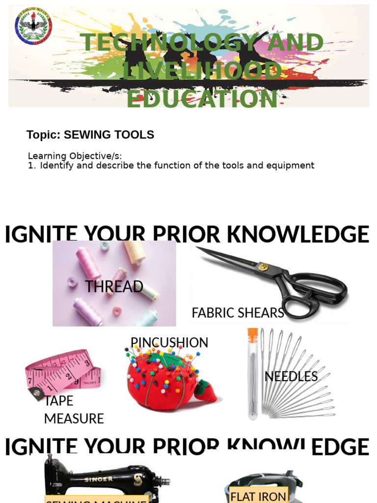 Tle Grade 7 Sept. 30 | PDF | Sewing Machine | Sewing