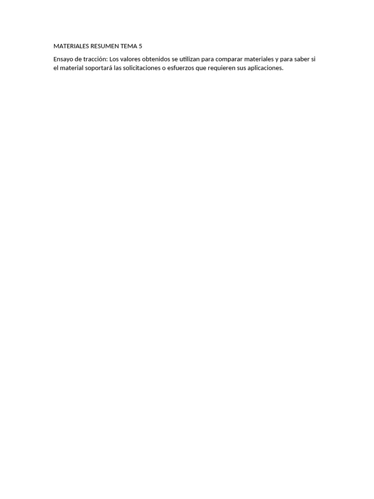 Materiales Resumen Tema 5 | PDF