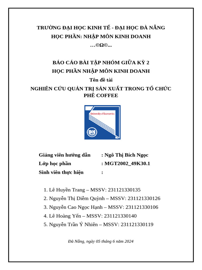 Báo Cáo TH C Hành NMKD Chương 4 Nhóm 4 - 49K30.1 | PDF