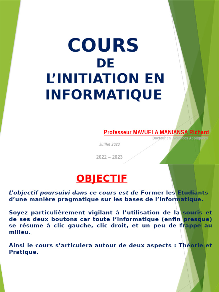 Cours de L'informatique Bureautique Lau | PDF | Programmation | Programme informatique