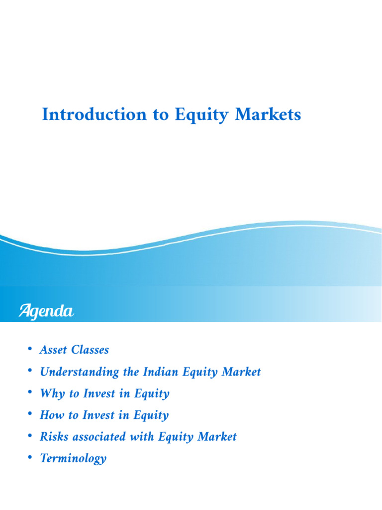 Introduction To Equity | PDF | Stocks | Investing