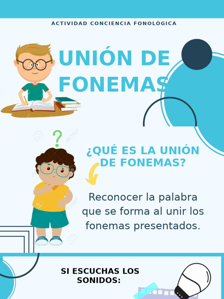 Unión de Fonemas en Palabras | PDF | Artes del Lenguaje y Comunicación