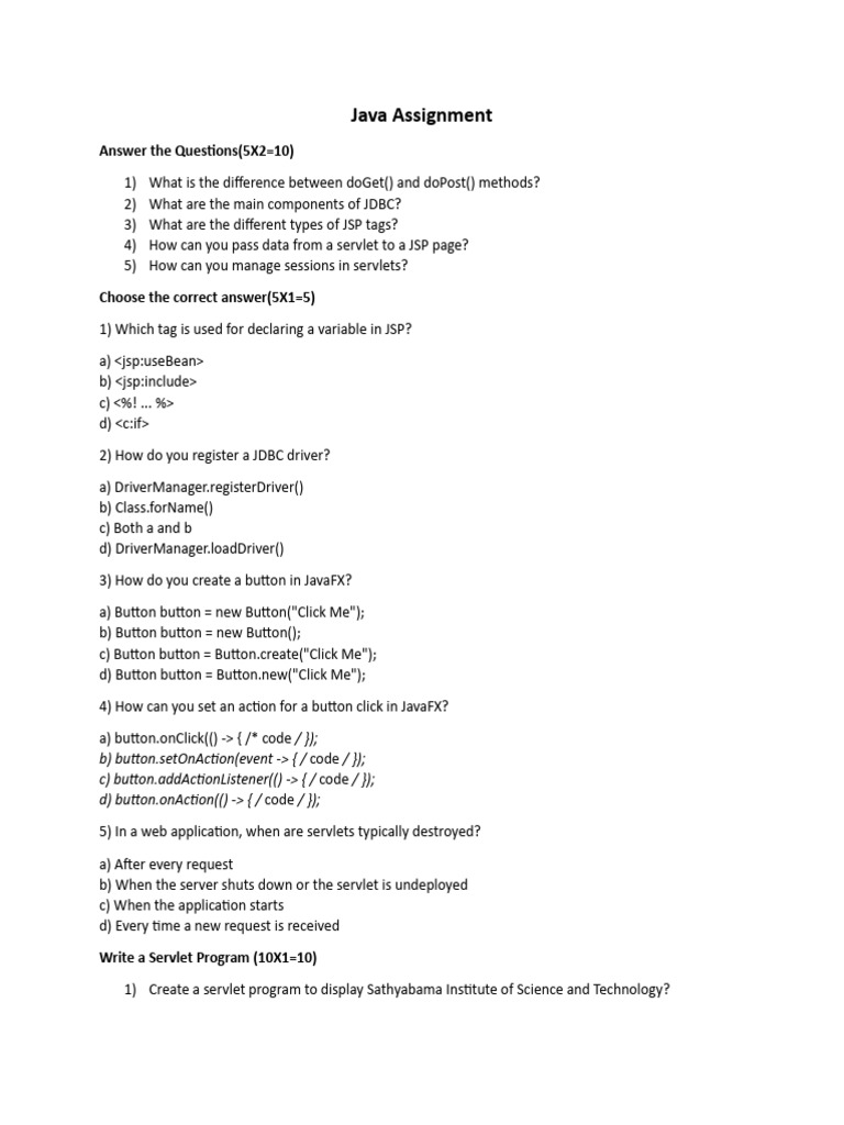 Java Assignment I Pdf Computers 5908