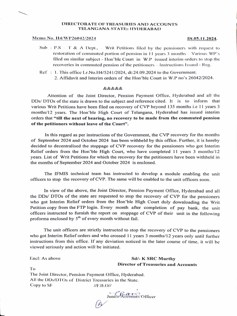 CVP Stoppage Instructions | PDF | Judiciaries | Public Law