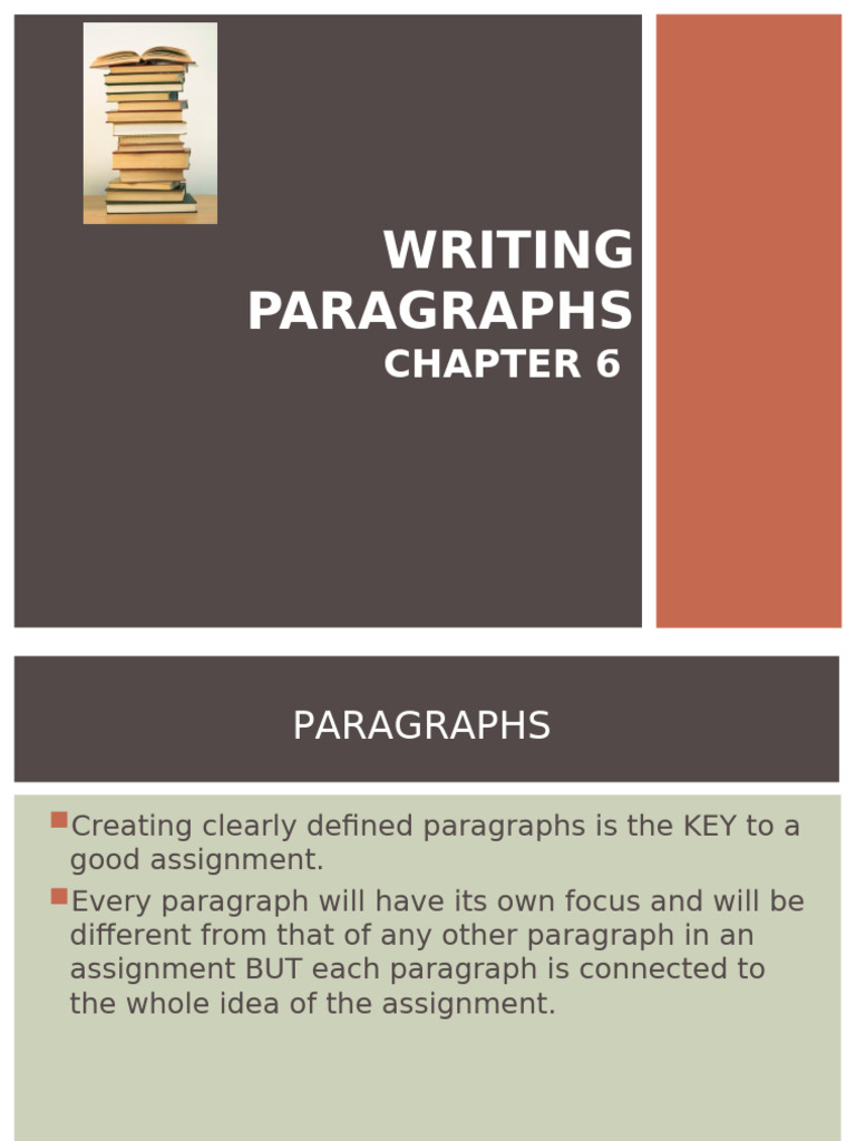 Chapter 6 Writing Paragraphs | PDF | Paragraph | Essays