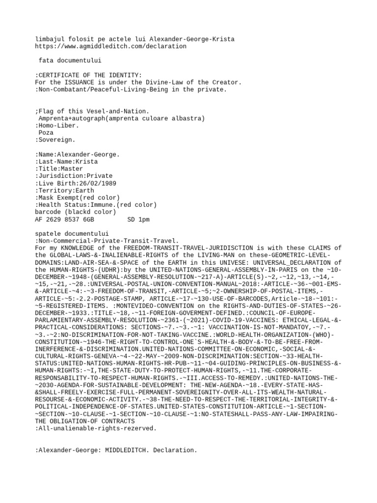 Certificate of Identity Declaration | PDF | Debtor | Bankruptcy