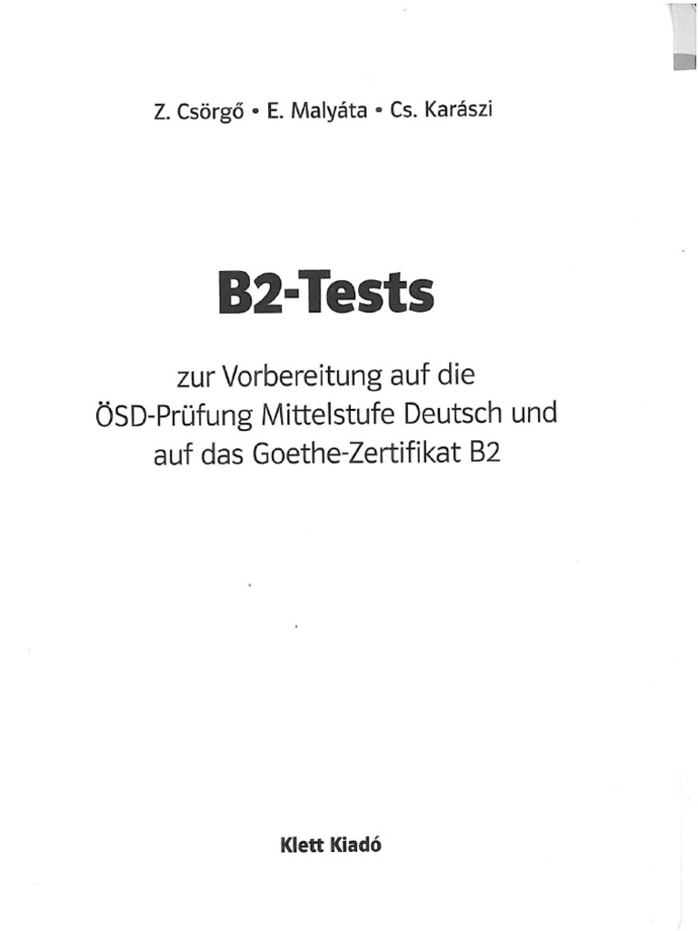 b2 Tests Klett2 | PDF