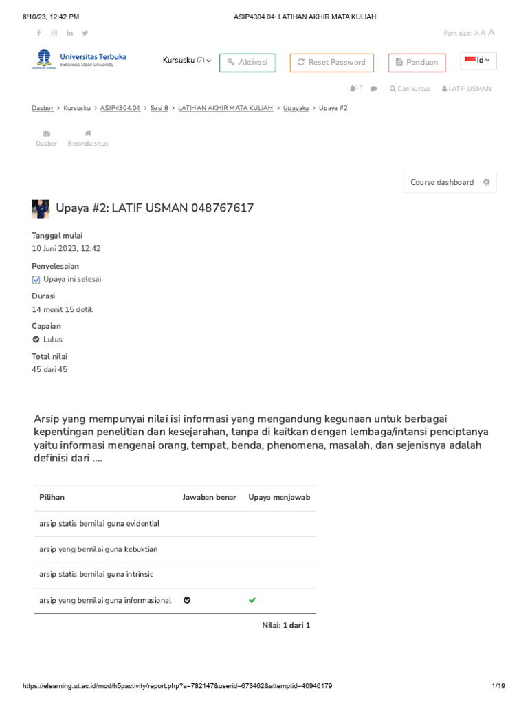 Asip4304.04 - Latihan Akhir Mata Kuliah | PDF