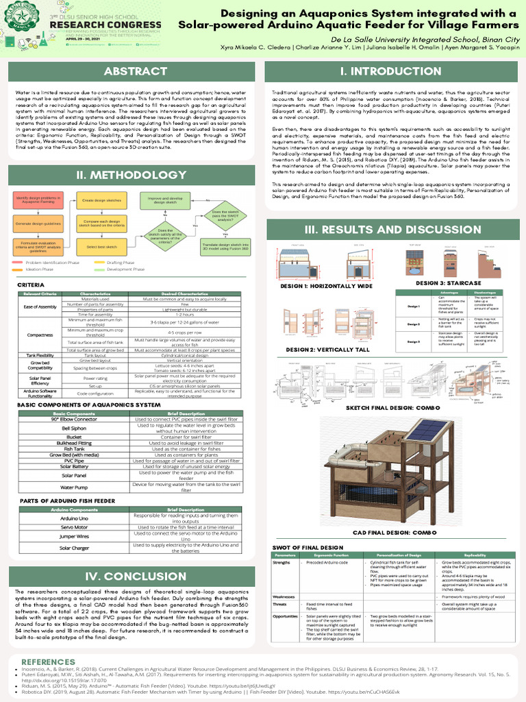 Solar-Powered Arduino Aquaponics Design | PDF | Aquaponics