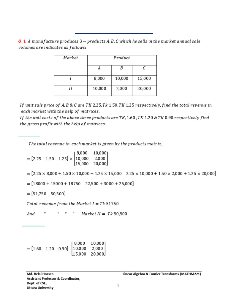 Application of Matrix - Linear Mapping-5 | PDF | Linear Map | Matrix (Mathematics)