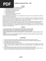Class 6 Holiday Homework Guide | PDF | Leaf | Mathematics