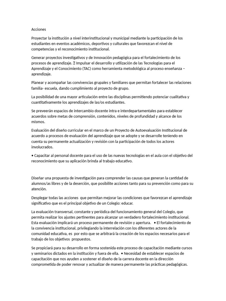 Acci Ones | PDF | Evaluación | Maestros