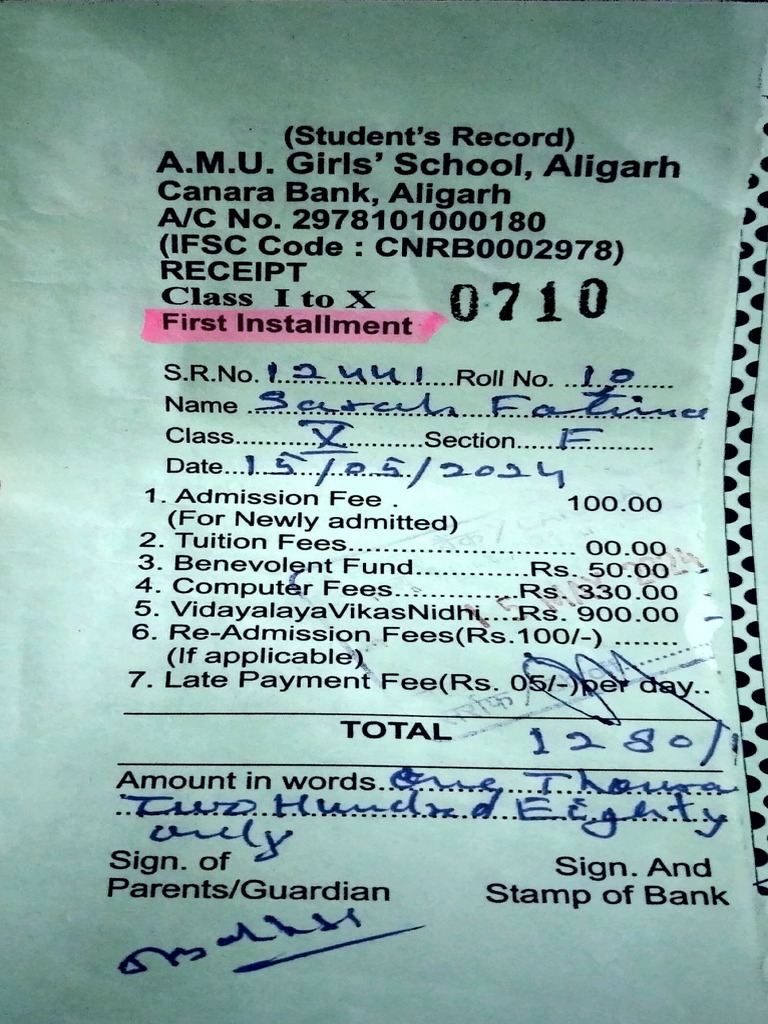 Sarah Fatima Roll .No. 10 | PDF | Payments | Services (Economics)