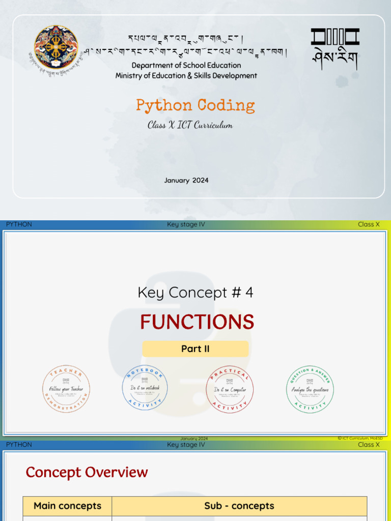 Class 10 Functions Part Ii Pdf Parameter Computer Programming Scope Computer Science