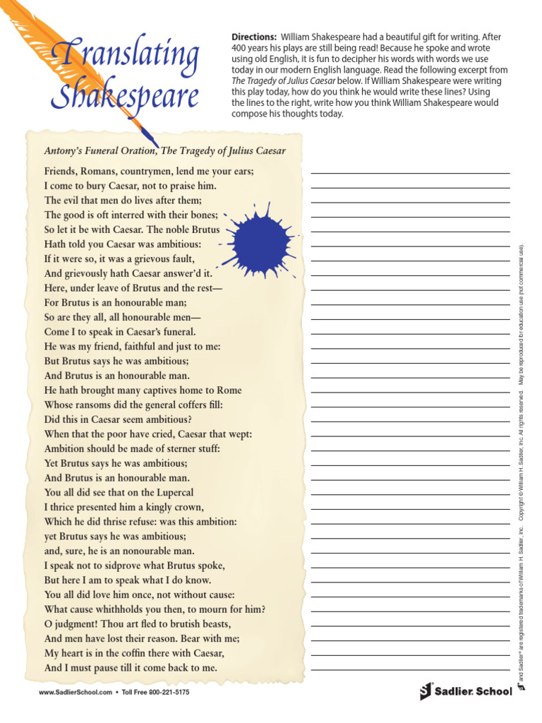 Translating Shakespeare | PDF | Shakespearean Tragedies